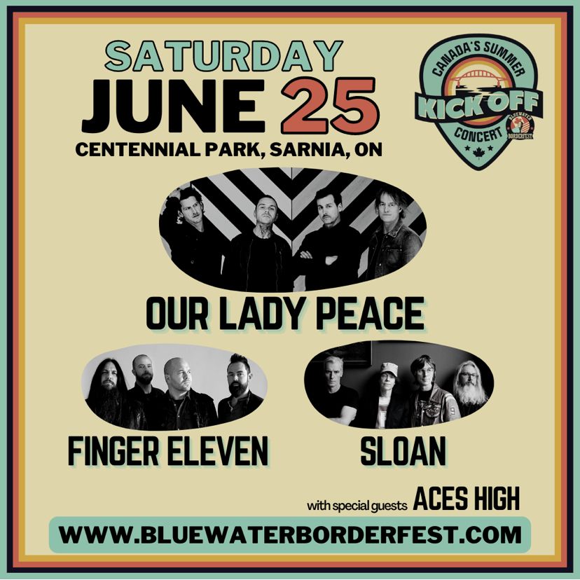 Our Lady Peace, Finger Eleven & Sloan at Bluewater Borderfest 2022 ...