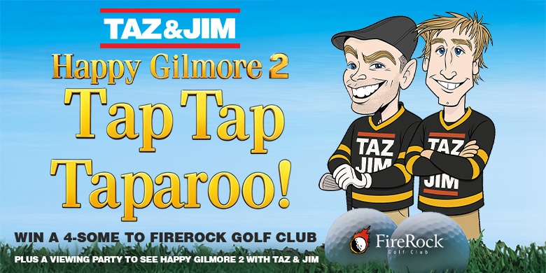 Taz & Jim’s Happy Gilmore 2 Tap Tap Taparoo | FM96 London